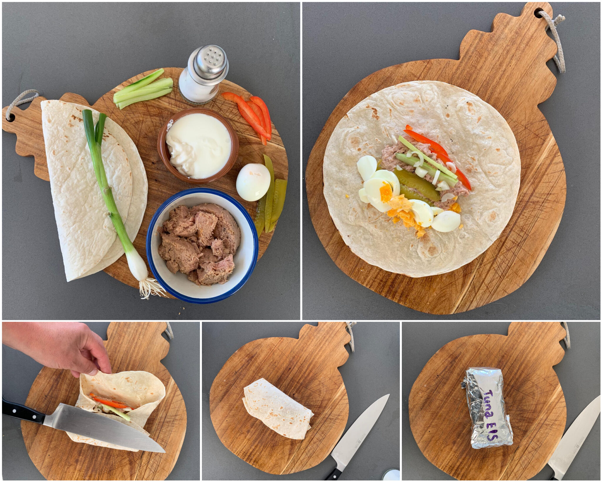 Wrap -to go- met tonijn - Club van relaxte moeders